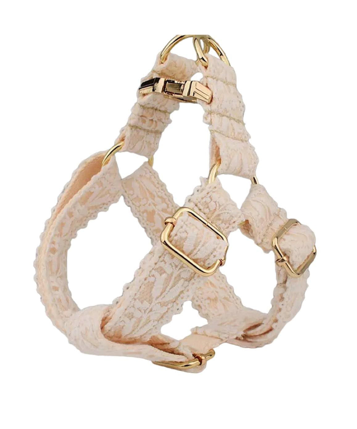 Lace Gold Dog Pet Harness And Leash– Beyazura.com