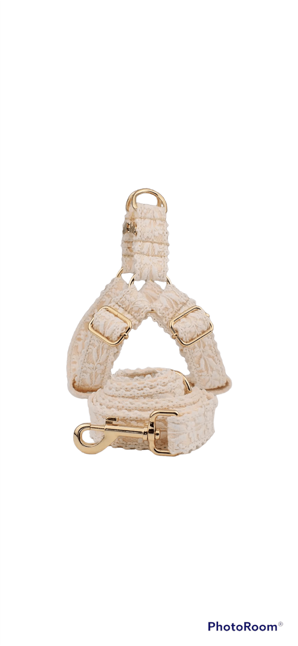 Lace Gold Dog Pet Harness And Leash– Beyazura.com
